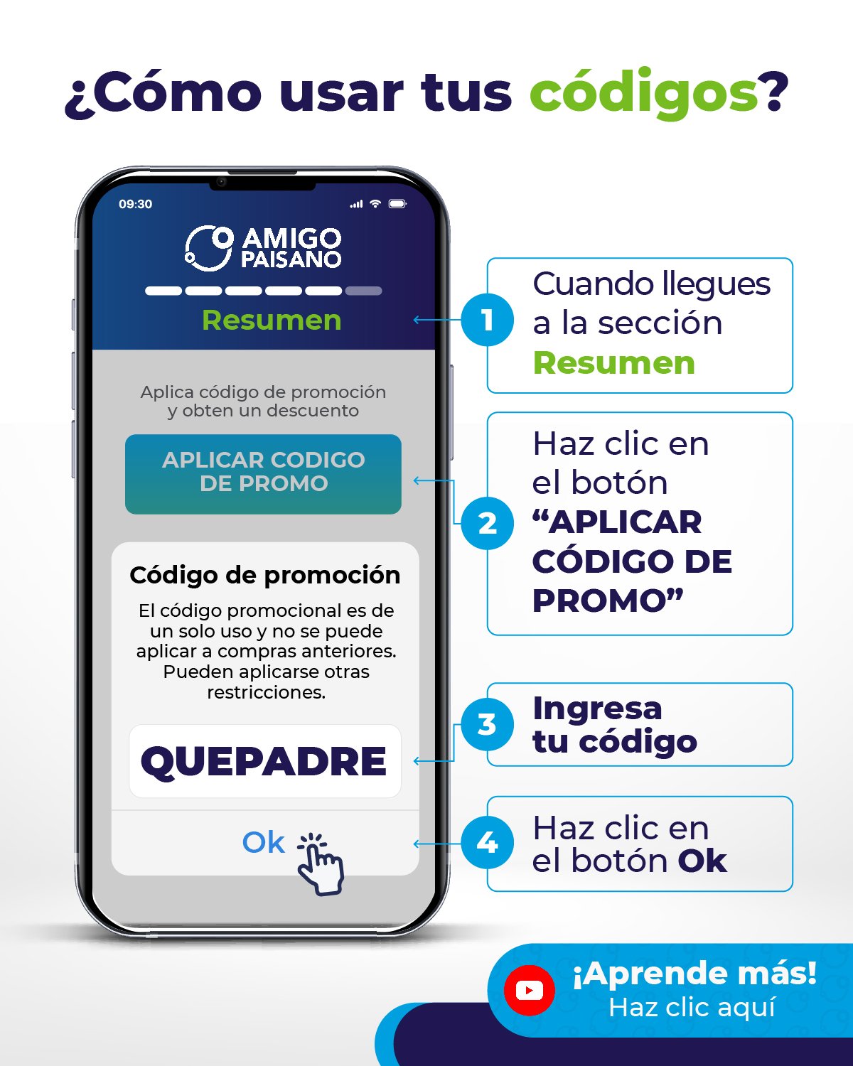 Super códigos - Reglas, Términos y Condiciones